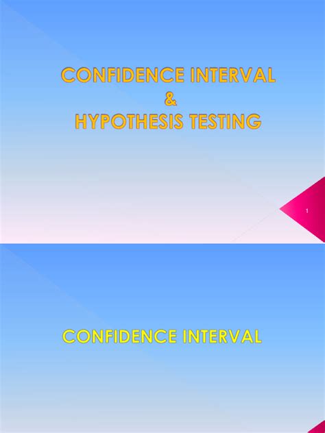 chapter 4 hypothesis confidence interval 30102016 pdf