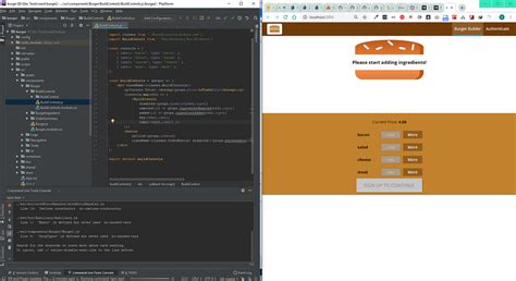 Day 62 Almost Done With My Burger Builder App By Demby Genesis