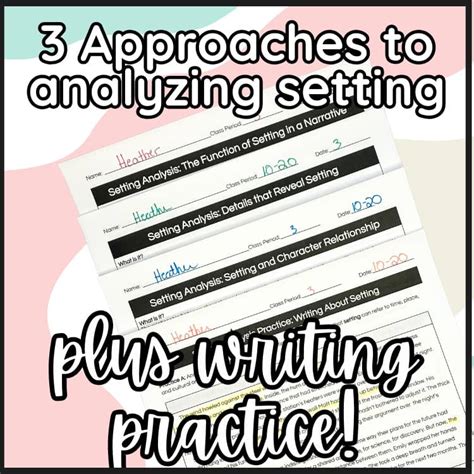 Setting Analysis Practice Activity Bundle For High School Or Ap Lit