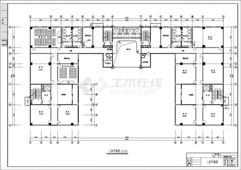 某大学12层教学办公楼平面图设计方案图纸办公建筑土木在线