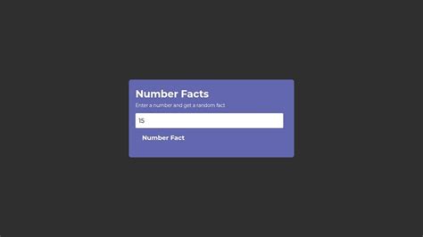 Number Trivia App Js