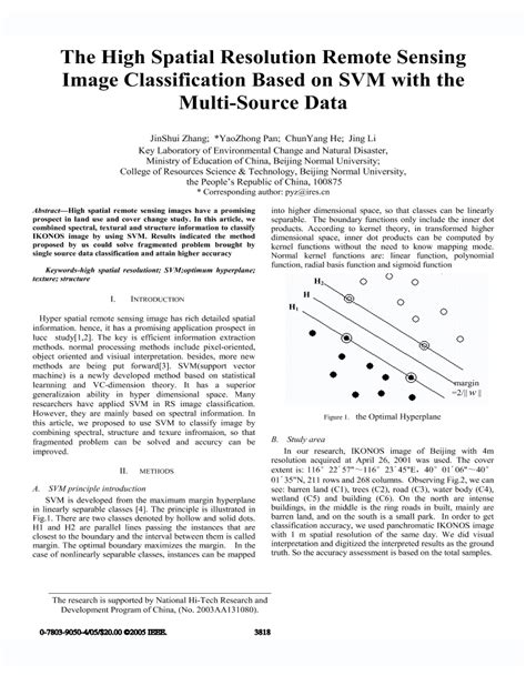 The High Spatial Resolution Remote Sensing Image Classification Based