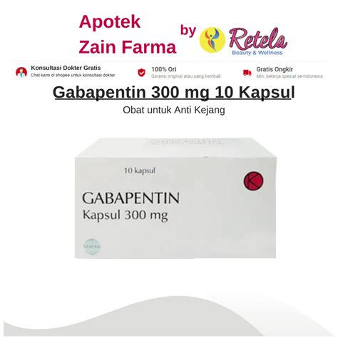 Jual GABAPENTIN 300MG 1 BLISTER 10 CAPSUL Papros Shopee Indonesia