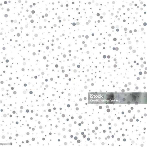 화이트에 실버 무작위로 떨어지는 추상 배경 점 핸드 이끌려 마커 색종이 패턴입니다 섬유 포장 디자인 인사 카드 등에 적합 합니다 벡터 일러스트입니다 금속의에 대한 스톡 벡터