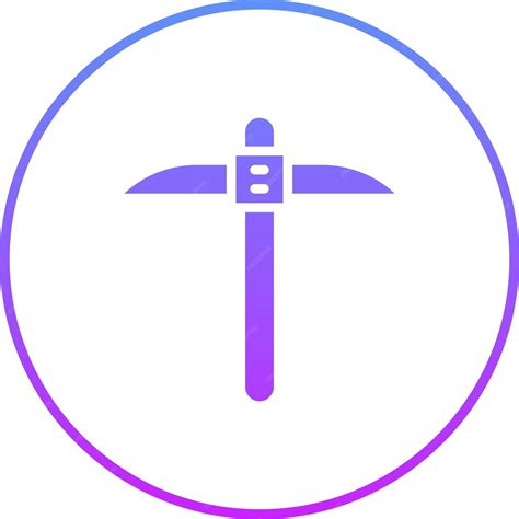 Ilustración Del Icono Vectorial Del Pico Del Conjunto De Iconos De Herramientas De Construcción