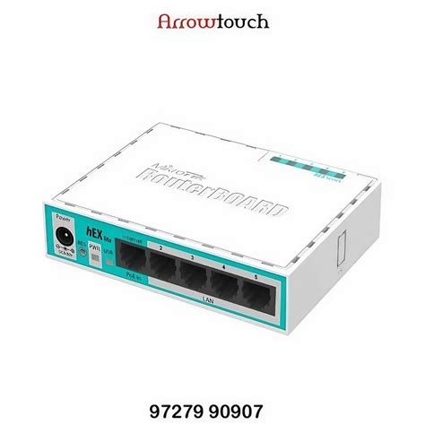 White Wired Mikrotik RB R Router Board HEX Lite Ports Router X PoE At Piece