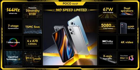 Poco X Gt Arrives With Dimensity Poco F Brings An Sd Gsmarena Com News