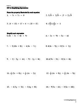 Simplifying Expressions Guided Notes And HW By Papaya Math TPT