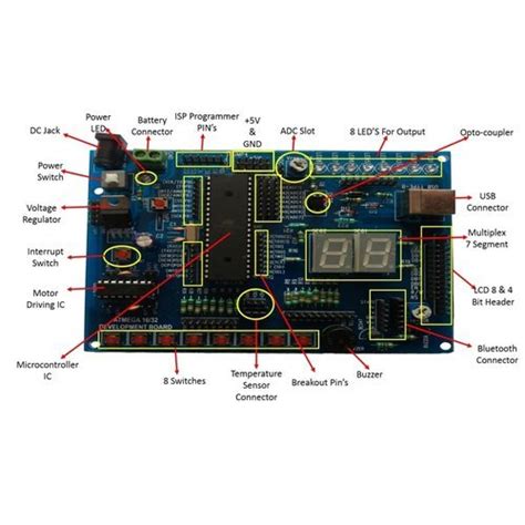 Embeddinator Avr Atmega16 32 Microcontroller Development Board Model