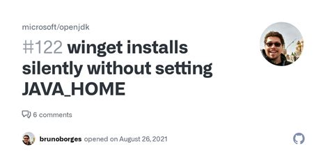 Winget Installs Silently Without Setting JAVA HOME Issue 122