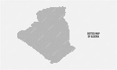 Premium Vector Abstract Dotted Algeria Map