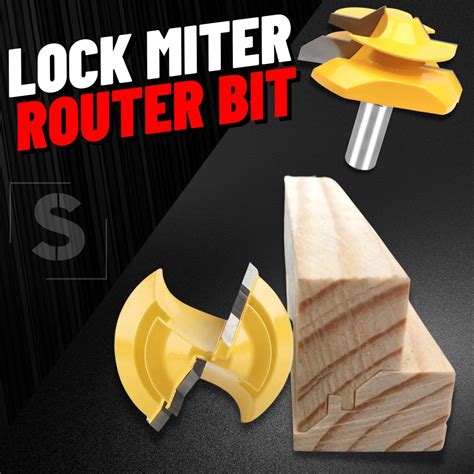 45 Degree Lock Miter Router Bit 1 2 Shank Sanrico Deals
