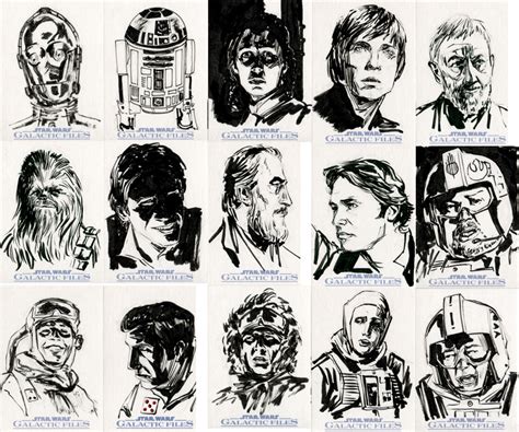 Star Wars Sketch Cards Rebel Alliance Ii By Clayrodery On Deviantart