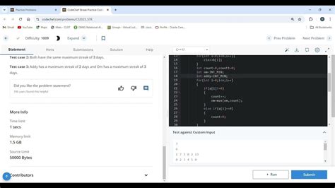 Codechef Streak Practice Coding Problem Youtube