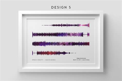 Custom Sound Wave Artsoundwave Art Printmusic Wall Artwedding Song