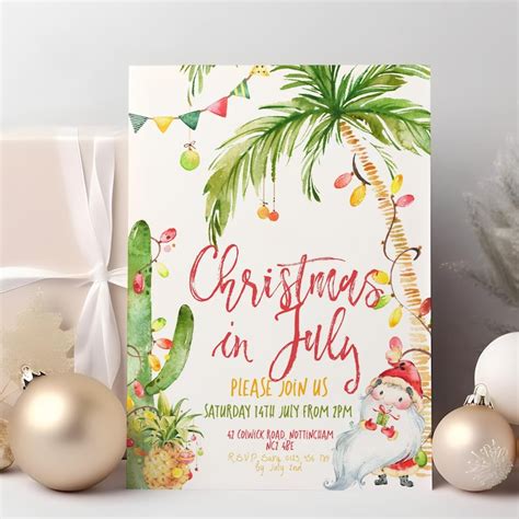 Christmas In July Party Etsy