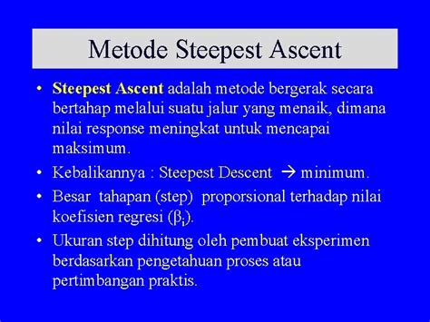Metode Response Surface Rsm Response Surface Methodology Rsm