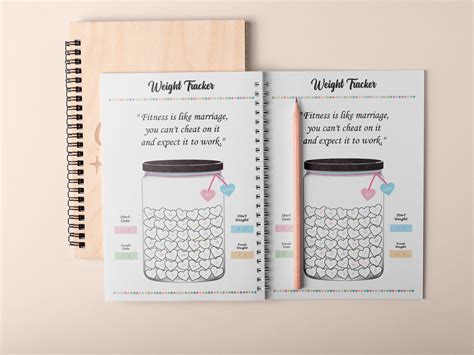 Weight Loss Tracker Printable Track Your Weight Planner Etsy