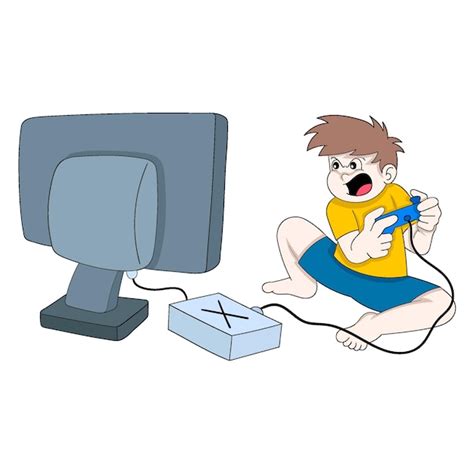 O Rapaz Está A Jogar Um Jogo De Consola Cheio De Emoções Zangado Com