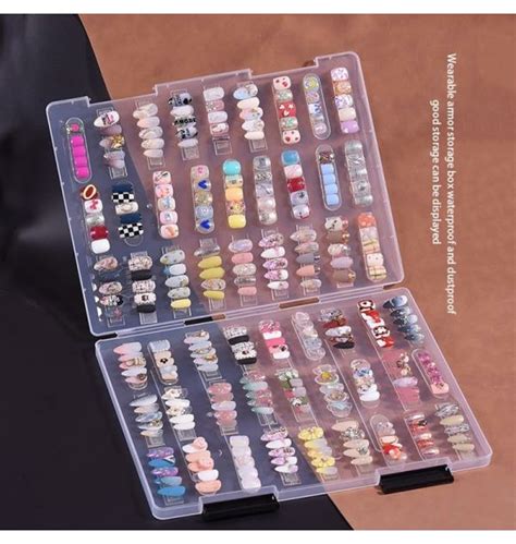 네일팁네일 팁 디스플레이 박스 매니큐어 수집기 아트 표시 선반 젤 폴리쉬 컬러 카드 차트 페인팅 보드 티몬