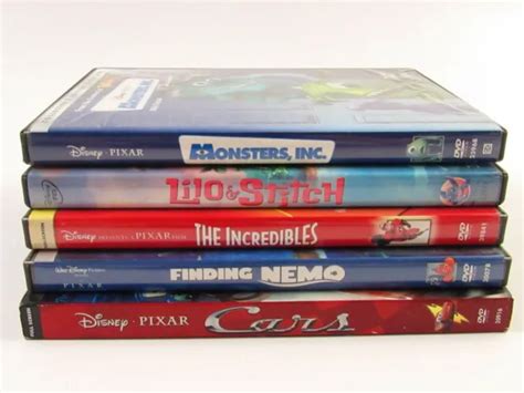 Five Disney Movies On Dvd Monsters Inc Cars Incredibles Plus 2 More I140 £2064 Picclick Uk