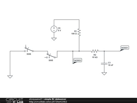 Simple Rc Debouncer Circuitlab