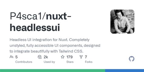 Github P4sca1nuxt Headlessui Headless Ui Integration For Nuxt Completely Unstyled Fully