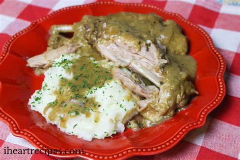 Slow Cooker Smothered Turkey Wings I Heart Recipes