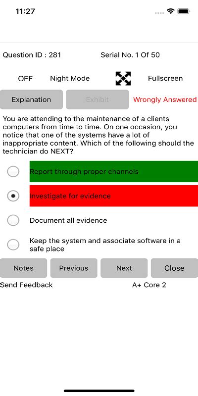 Sim Ex™ Practice Exams Ios App For A Core 2