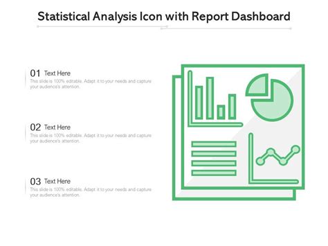Statistical Analysis Icon With Report Dashboard Ppt PowerPoint Presentation File Graphics