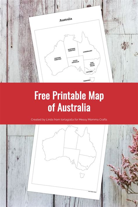 Australia Map Image Outline Free To Print