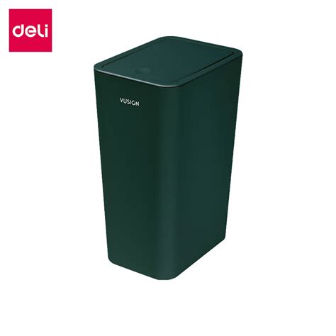 Deli ถังขยะ ถังขยะแบบฝากด ฝาปิดแบบป๊อปอัพ ป้องกันกลิ่น ประหยัดพื้นที่ จุได้เยอะ Trash Cans
