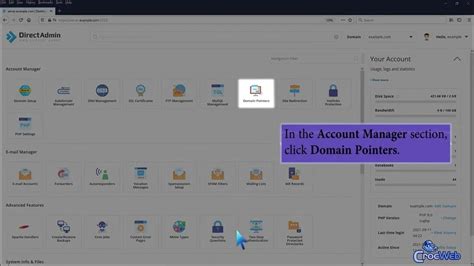 How To Remove Domain Pointer In Directadmin Crocweb Cloud Youtube