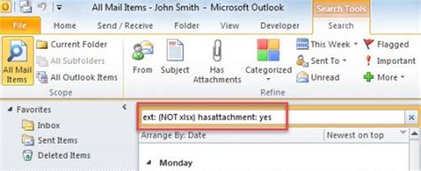 Quick Tips To Search For Email Attachments With Specific File Types In Outlook
