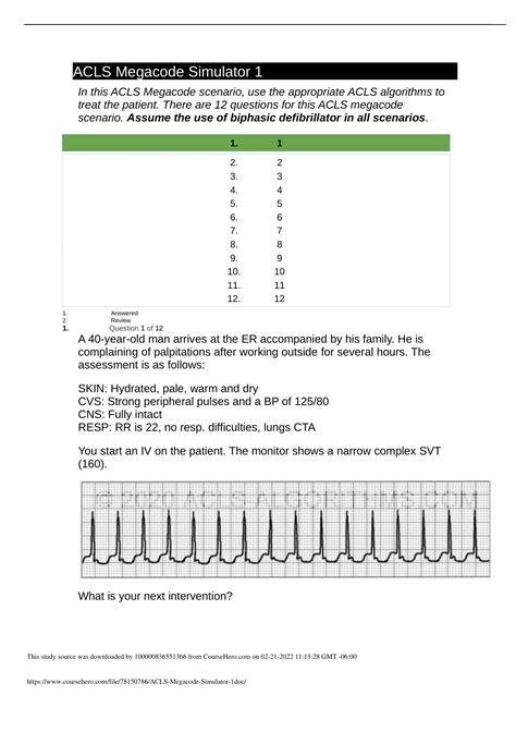 Acls Megacode Simulator 1 Acls Megacode Simulator Stuvia Us Acls Megacode Simulator 1 Acls Megacode Simulator Stuvia Us