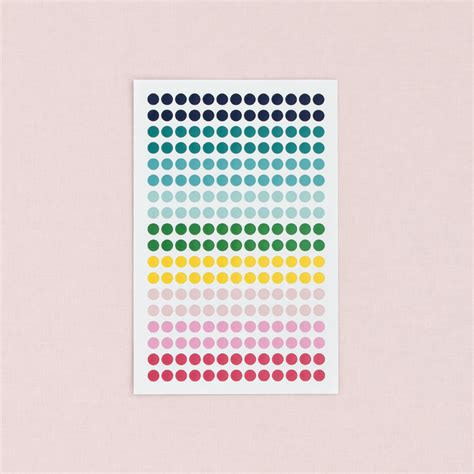 Sticker Set Original Color Coding Sticker Set Color Coding Simplified Planner