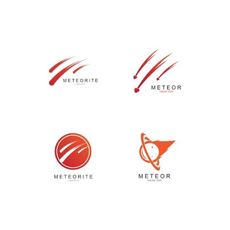 Premium Vector Meteor Logo Vector Template Design