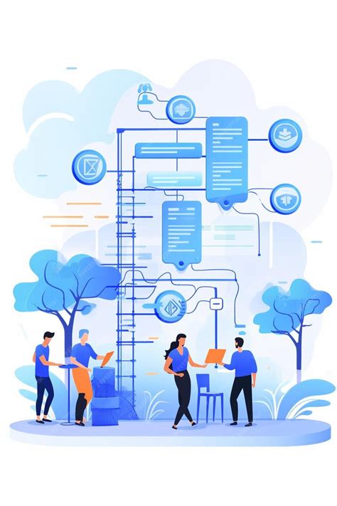 Premium Ai Image Business Process And Workflow Automation With Flowchart