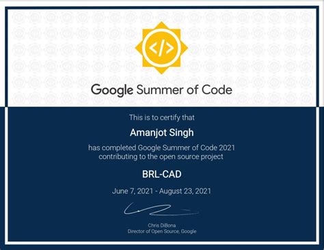 Amanjot Singh On Linkedin Gsoc2021 Brlcad Opensource Gratitude