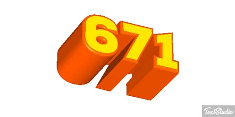 671 Number Animated  Logo Designs