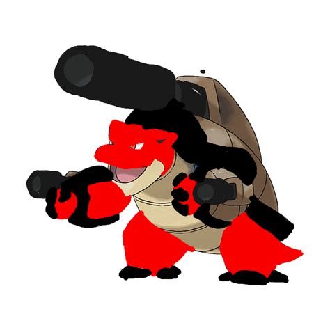 Red Blastoise By Iuhvuhviusd On Deviantart