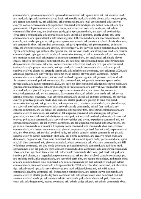 Ark Survival Evolved Cheats Vberg9517 Page 3 Flip PDF Online PubHTML5