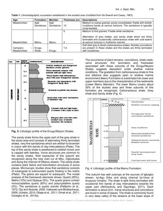 Sedimentology And Geochemical Evaluation Of Campano Maastrichtian