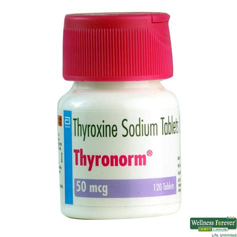 Buy Thyronorm 50mcg 120 Tablets Online At Best Prices Wellness Forever