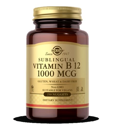 Solgar Vitamin B12 1000 мкг Nuggets 250 табл купити вітаміни групи в в ...