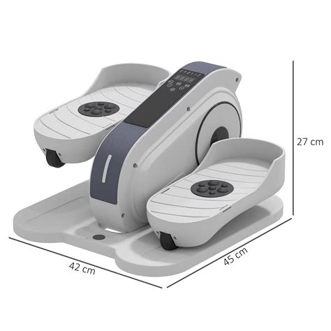 Sportnow Under Desk Elliptical Machine Seated Pedal Exerciser Mini