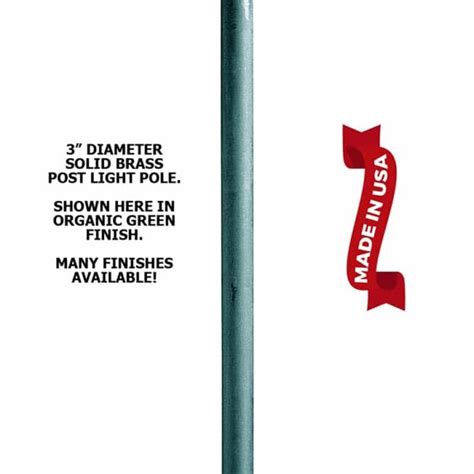 8 Foot Length 3 Dia Solid Brass Post C2c Lights