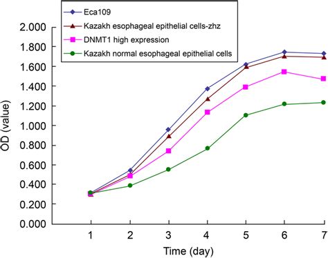 Growth Curves Of Different Cells Od Optical Density Download