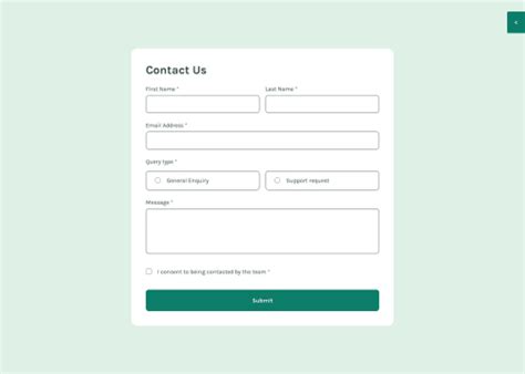 Frontend Mentor Custmizable Form Component Coding Challenge Solution
