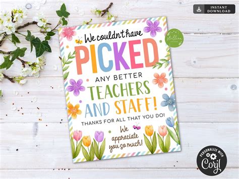 We Couldnt Have Picked Better Teachers And Staff Sign Etsy